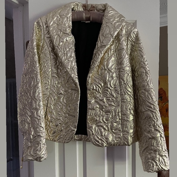 MICHAEL Michael Kors | Jackets & Coats | Michael Kors Gold Metallic ...